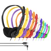 China JTY-65 Lightweight Wired Headset with Adjustable Microphone and Dual Plug Options for Online Classes and Call Centers for sale