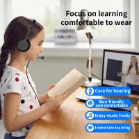China JTY-65 Lightweight Wired Headset with Adjustable Microphone and Dual Plug Options for Online Classes and Call Centers for sale