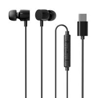 China JTY-2389 Type-C wired in ear earphones with microphone volume control, heavy bass USB-C earphones, suitable for mobile phones, tablets, and computers for sale