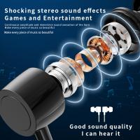 China JTY-2389 Type-C wired in ear earphones with microphone volume control, heavy bass USB-C earphones, suitable for mobile phones, tablets, and computers for sale