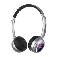 China WBK943 Retro Wireless Bluetooth 5.3 Headphones, RGB Gradient Light Over Ear Headset, 40mm Driver Foldable Lightweight Headphones with Mic for Music Gaming Travel for sale