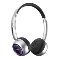 China WBK943 Retro Wireless Bluetooth 5.3 Headphones, RGB Gradient Light Over Ear Headset, 40mm Driver Foldable Lightweight Headphones with Mic for Music Gaming Travel for sale