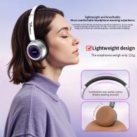 China WBK943 Retro Wireless Bluetooth 5.3 Headphones, RGB Gradient Light Over Ear Headset, 40mm Driver Foldable Lightweight Headphones with Mic for Music Gaming Travel for sale