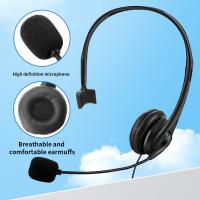China JTY-430 USB Wired Headset with Microphone, Noise Cancelling Single Ear Headphone, 330° Rotatable Mic, Comfortable Over Ear Headset for Call Center, Online Meeting, Online Class for sale