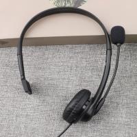 China JTY-430 USB Wired Headset with Microphone, Noise Cancelling Single Ear Headphone, 330° Rotatable Mic, Comfortable Over Ear Headset for Call Center, Online Meeting, Online Class for sale