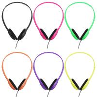 China JTY-HT004 Wired On-Ear Headphones 3.5mm Jack, Adjustable Lightweight Stereo Headset for Classroom, School Computer, Kids Students, Multi Color Bulk Headphones for sale