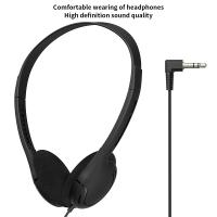 China JTY-HT004 Wired On-Ear Headphones 3.5mm Jack, Adjustable Lightweight Stereo Headset for Classroom, School Computer, Kids Students, Multi Color Bulk Headphones for sale