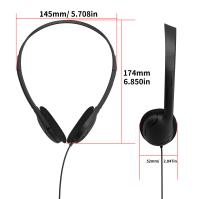 China JTY-HT004 Wired On-Ear Headphones 3.5mm Jack, Adjustable Lightweight Stereo Headset for Classroom, School Computer, Kids Students, Multi Color Bulk Headphones for sale