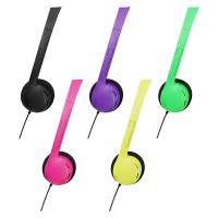 China JTY-HT004 Wired On-Ear Headphones 3.5mm Jack, Adjustable Lightweight Stereo Headset for Classroom, School Computer, Kids Students, Multi Color Bulk Headphones for sale
