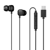 China 005E USB Type-C Wired In-Ear Earphones with Microphone & Volume Control, Stereo Sound Wired Headphones, Noise Isolating Earbuds for Type-C Android Phones, Laptops for sale