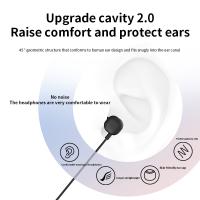 China 005E USB Type-C Wired In-Ear Earphones with Microphone & Volume Control, Stereo Sound Wired Headphones, Noise Isolating Earbuds for Type-C Android Phones, Laptops for sale