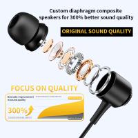 China JTY-2392 Type-C Wired In-Ear Earphones with Mic & Volume Control, OEM Customizable Logo Stereo Wired Earbuds, HD Call Noise Isolating Headset for Type C Phone Laptop, Source Factory Supply for sale