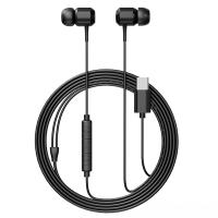 China JTY-2392 Type-C Wired In-Ear Earphones with Mic & Volume Control, OEM Customizable Logo Stereo Wired Earbuds, HD Call Noise Isolating Headset for Type C Phone Laptop, Source Factory Supply for sale