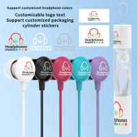China Cylindrical earphones Type-C Wired In-Ear Earphones, Stereo Earbuds with Portable Cylinder Gift Tube Packaging, Plug & Play Type C Wired Headset for Smartphone, Tablet for sale