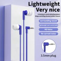 China Colorful In-Ear Earphones 3.5mm Wired Earbuds, L-shaped Jack Stereo Headphones for Phone Laptop MP3, Multi-Color Available for sale