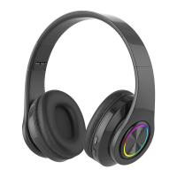 China B39 RGB Light Over-Ear Bluetooth Headphones, 3 Modes Wireless/TF Card/Wired Stereo Gaming Headset with Built-in Mic for PC Phone for sale