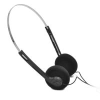 China JTY-F003 Retro Wired On-Ear Headphones, 3.5mm L-Shaped Jack Lightweight Thin Headband Stereo Headset for Walkman, MP3 Player, Classic Vintage Foam Ear Cushions, 2 Colors Optional for sale