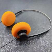 China JTY-F003 Retro Wired On-Ear Headphones, 3.5mm L-Shaped Jack Lightweight Thin Headband Stereo Headset for Walkman, MP3 Player, Classic Vintage Foam Ear Cushions, 2 Colors Optional for sale