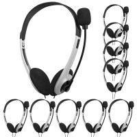 China JTY-900 Mono Call Center Headset with Mic, 3 Connection Options USB USB-C 3.5mm Wired Office Headphones for Computer Online Meeting for sale