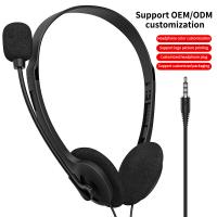 China JTY-900 Mono Call Center Headset with Mic, 3 Connection Options USB USB-C 3.5mm Wired Office Headphones for Computer Online Meeting for sale