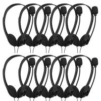 China JTY-900 Mono Call Center Headset with Mic, 3 Connection Options USB USB-C 3.5mm Wired Office Headphones for Computer Online Meeting for sale