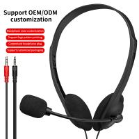China JTY-900 Mono Call Center Headset with Mic, 3 Connection Options USB USB-C 3.5mm Wired Office Headphones for Computer Online Meeting for sale