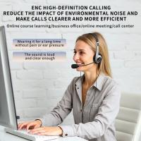 China JTY-900 Mono Call Center Headset with Mic, 3 Connection Options USB USB-C 3.5mm Wired Office Headphones for Computer Online Meeting for sale