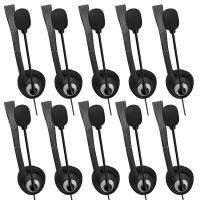 China JTY-900 Mono Call Center Headset with Mic, 3 Connection Options USB USB-C 3.5mm Wired Office Headphones for Computer Online Meeting for sale