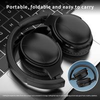 China JTY-772 Wireless Bluetooth Over-Ear Headphones, Foldable Stereo Bass Headset with Microphone, Support TF Card & AUX Wired Mode, Comfortable Soft Earpads for Gaming, Music, Phone Call, PC & Smartphone for sale