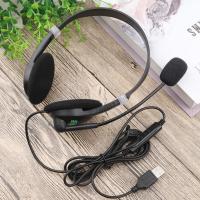 China JTY-440 Wired On-Ear Headset with Microphone, Multi Interface USB / Type-C / 3.5mm Dual Plugs Lightweight Headphones, Volume Control, for PC Laptop Call Center Online Class Office for sale