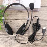 China JTY-440 Wired On-Ear Headset with Microphone, Multi Interface USB / Type-C / 3.5mm Dual Plugs Lightweight Headphones, Volume Control, for PC Laptop Call Center Online Class Office for sale