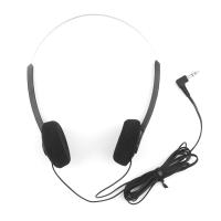 China JTY-F002 3.5mm Wired On-Ear Headphones Without Microphone, Lightweight Thin Foam Headset for School Classroom, PC Laptop Audio Listening for sale