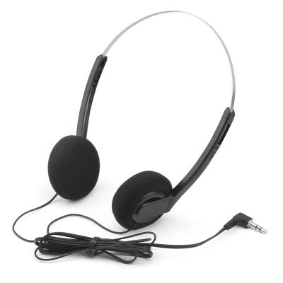 China JTY-F002 3.5mm Wired On-Ear Headphones Without Microphone, Lightweight Thin Foam Headset for School Classroom, PC Laptop Audio Listening for sale