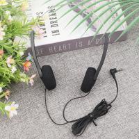 China JTY-F002 3.5mm Wired On-Ear Headphones Without Microphone, Lightweight Thin Foam Headset for School Classroom, PC Laptop Audio Listening for sale