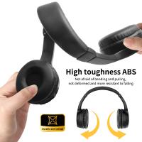 China JTY-60 Wireless Bluetooth Over-Ear Headphones with Built-in Mic, Foldable Stereo Headset, Soft Earpads for Music, Gaming, Online Class for sale