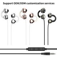 China Ear clip 01 Open Ear Wired Earbuds 3.5mm Jack, Over Ear Hook Headphones with Inline Mic & Volume Control, Non-in-ear Comfort Earphones for Phone Laptop, Support OEM ODM Customization for sale