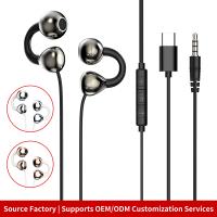 China Ear clip 01 Open Ear Wired Earbuds 3.5mm Jack, Over Ear Hook Headphones with Inline Mic & Volume Control, Non-in-ear Comfort Earphones for Phone Laptop, Support OEM ODM Customization for sale
