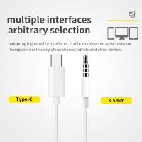 China JTY-PG01 Wired In-ear Earphones with Microphone, Stereo Half Earbud Headset, 3.5mm Jack & Type-C Optional, Inline Volume Control for Phone Laptop Music & Calls for sale