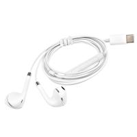 China JTY-PG01 Wired In-ear Earphones with Microphone, Stereo Half Earbud Headset, 3.5mm Jack & Type-C Optional, Inline Volume Control for Phone Laptop Music & Calls for sale