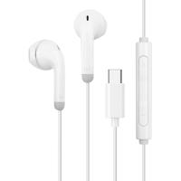 China JTY-PG02 Wired Earbuds with Microphone, In-ear Stereo Earphones, Type-C & 3.5mm Audio Plug Available, Corded Headset with Remote Control for Smartphones Tablets PC Video Calls for sale