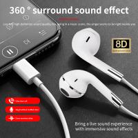 China JTY-03 Metallic Accent Wired Earphones, Semi In-ear Stereo Earbuds with Inline Mic, 3.5mm Jack & Type-C Plug Options, Corded Headset with Volume Control for Mobile & Laptop for sale