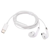 China JTY-03 Metallic Accent Wired Earphones, Semi In-ear Stereo Earbuds with Inline Mic, 3.5mm Jack & Type-C Plug Options, Corded Headset with Volume Control for Mobile & Laptop for sale