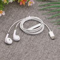 China JTY-03 Metallic Accent Wired Earphones, Semi In-ear Stereo Earbuds with Inline Mic, 3.5mm Jack & Type-C Plug Options, Corded Headset with Volume Control for Mobile & Laptop for sale
