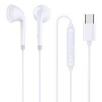 China H123 14mm Driver HI-FI Wired Earbuds, Semi In-ear Earphones with Multi-button Inline Control, Type-C Plug, Factory OEM Customizable for Music & Voice Calls for sale