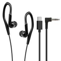 China Ear hanging headphones 001 Over Ear Hook Wired In-ear Earphones, Sports Secure Fit Earbuds, L-shaped 3.5mm / Type-C Plug Optional, Sweatproof Corded Headset for Running Gym Workout for sale