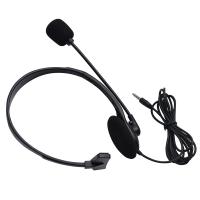 China JTY-900 3.5mm Monaural Headset with Microphone, Wired Single Ear Headphone, Lightweight Call Center Headset with Inline Control for PC Laptop Phone Office Conference for sale