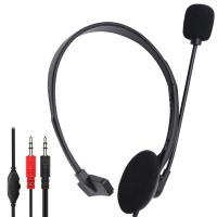 China JTY-900 3.5mm Monaural Headset with Microphone, Wired Single Ear Headphone, Lightweight Call Center Headset with Inline Control for PC Laptop Phone Office Conference for sale