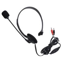 China JTY-900 3.5mm Monaural Headset with Microphone, Wired Single Ear Headphone, Lightweight Call Center Headset with Inline Control for PC Laptop Phone Office Conference for sale