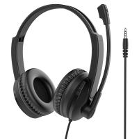 China JTY-700 3.5mm Stereo Wired Headset with Microphone, Over-ear Dual Ear Headphone, Lightweight Office Call Center Headset for Laptop PC Phone Online Meeting for sale