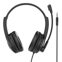 China JTY-700 3.5mm Stereo Wired Headset with Microphone, Over-ear Dual Ear Headphone, Lightweight Office Call Center Headset for Laptop PC Phone Online Meeting for sale